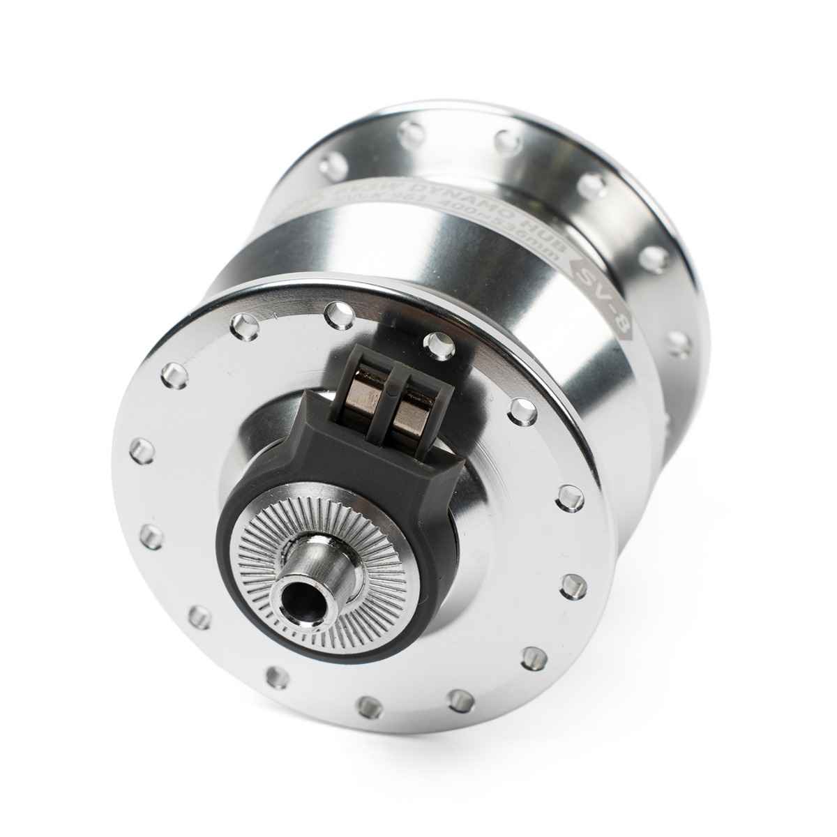 *SHUTTER PRECISION* SV-8-FC Dynamo Hub For Brompton (silver/28H) - BLUE ...