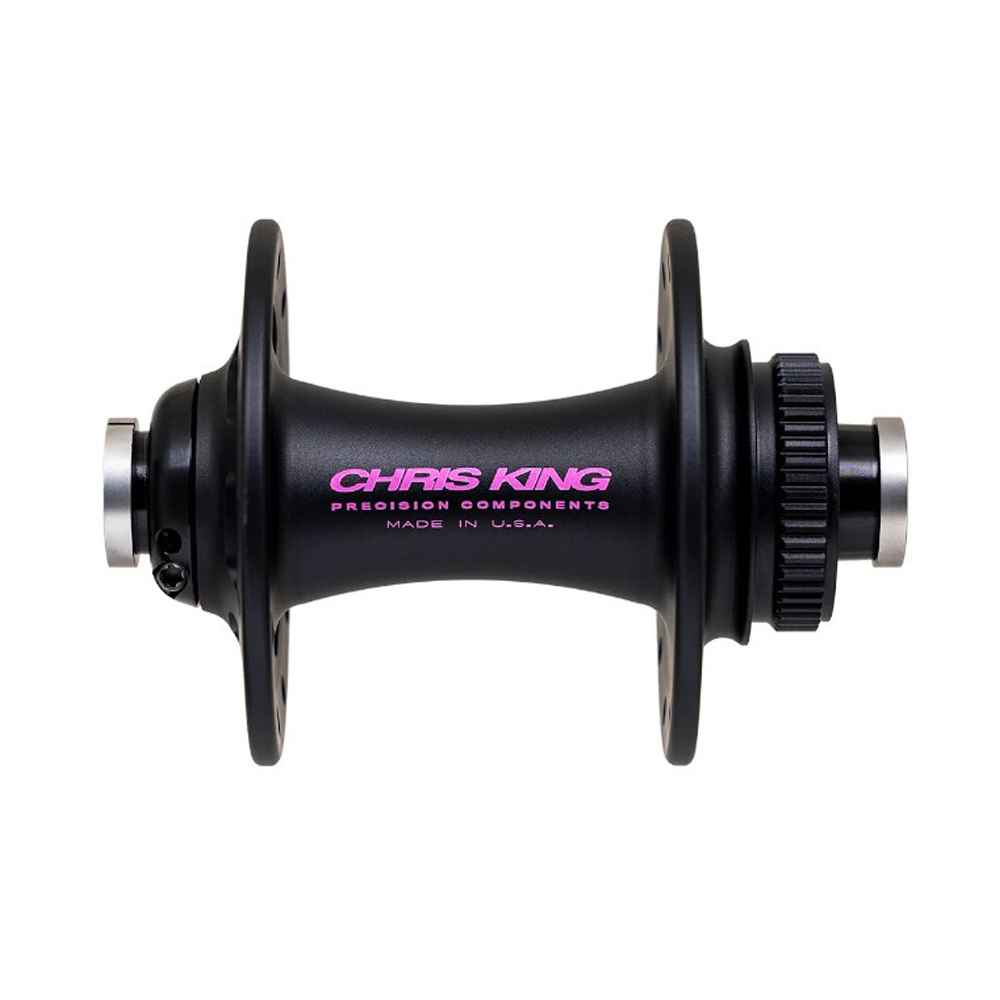 *CHRIS KING* R45 Disc Road Hub Front (two Tone Black Punch/center Lock ...